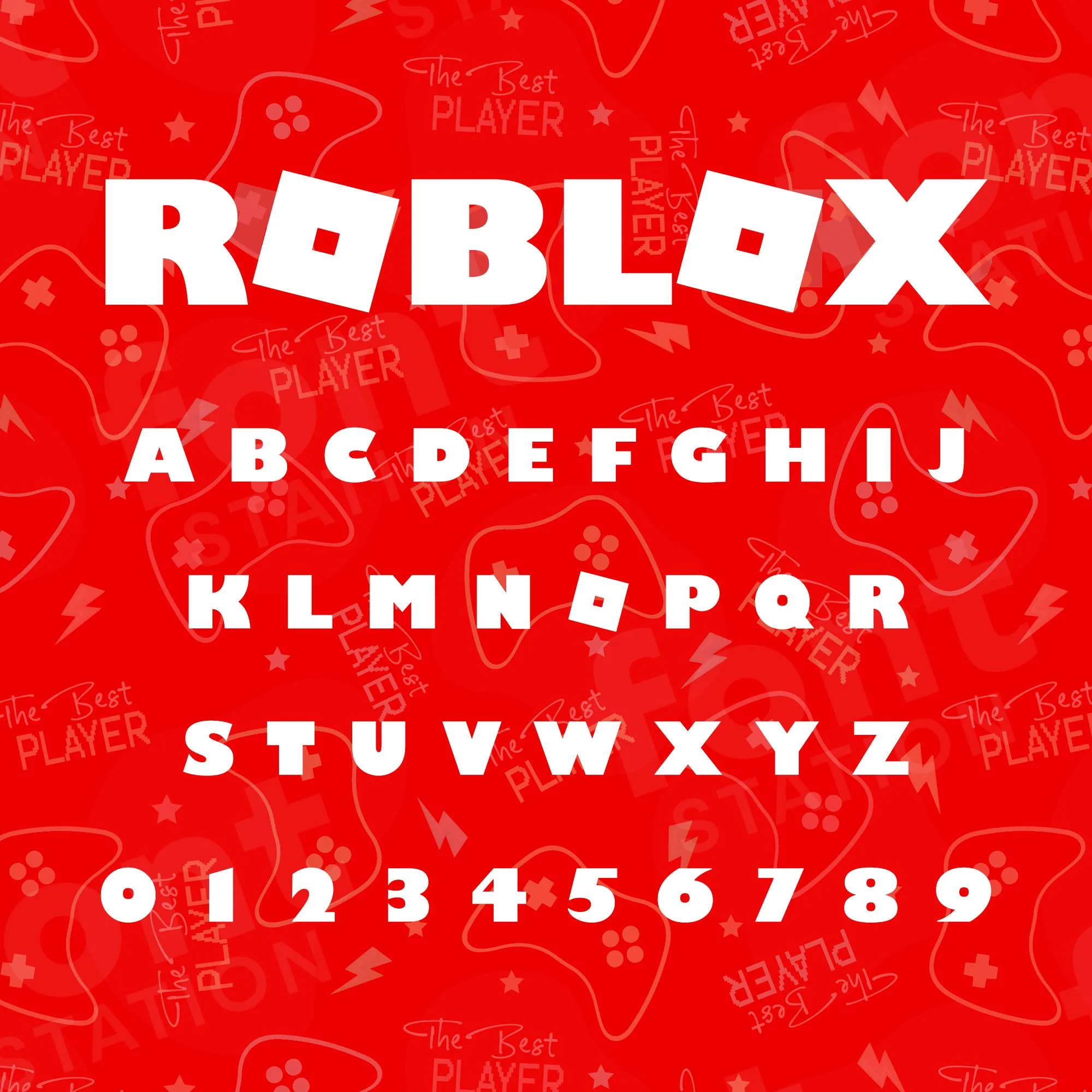 Roblox Svg Roblox Font Svg Roblox Alphabet Svg Roblox Roblox