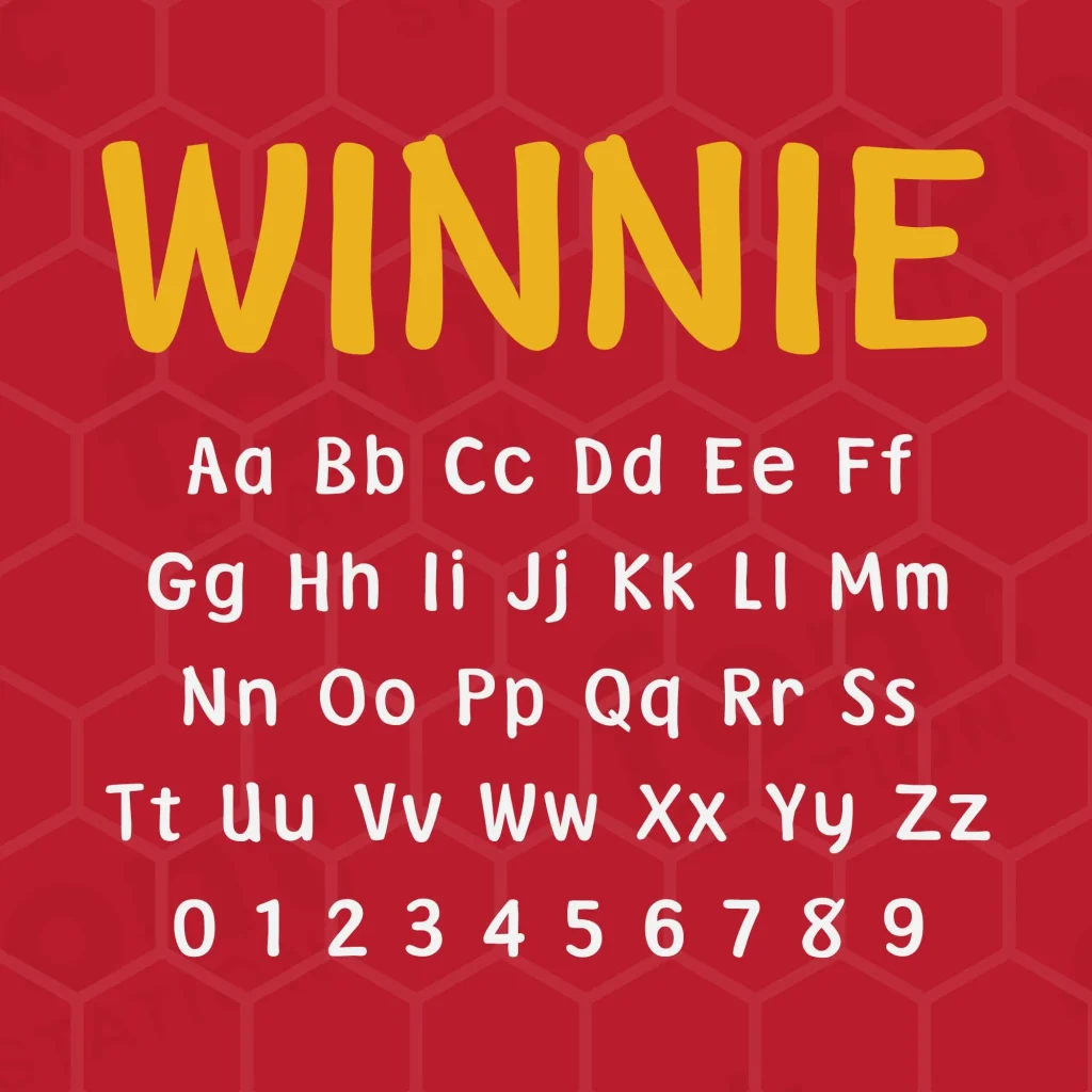 Pooh Font The Things That Make Me Different Winnie The Pooh Wall