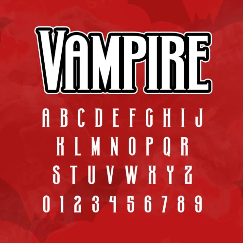 Vampire Font - Halloween Font - Instant Download